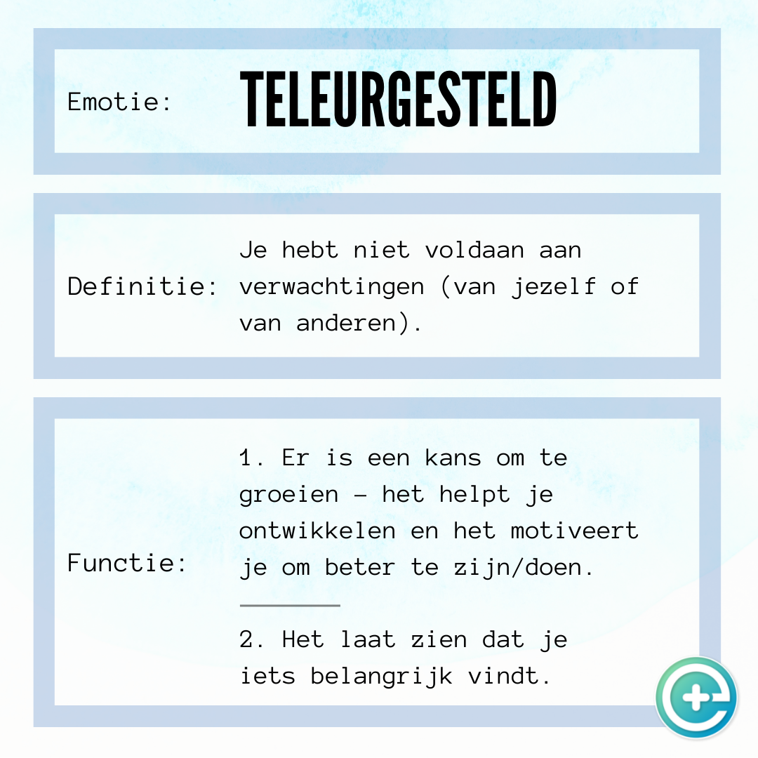 Teleurgesteld - emotiplus